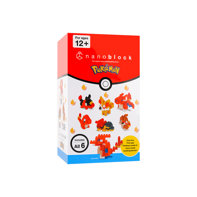 Nanoblock - Pokémon Series - Fire Blind Box Set 1 - Complete Set ...